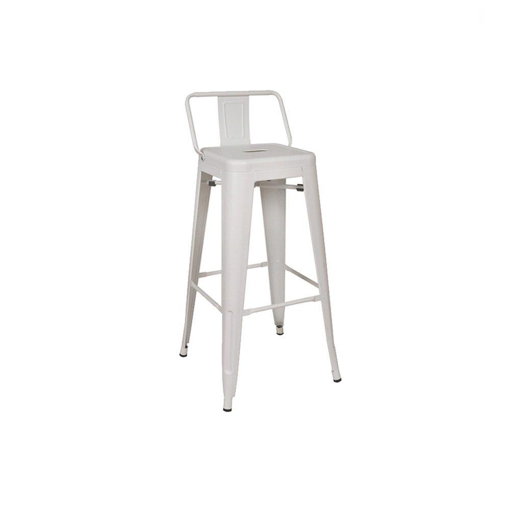 Banqueta Tolix con respaldo blanca - Cordoba Deco